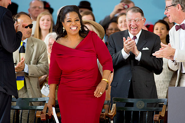 Winfrey: Failure is just movement — Harvard Gazette