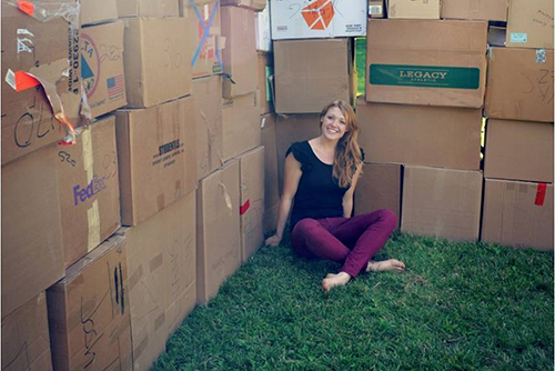 In MAC Quad, a cardboard castle — Harvard Gazette