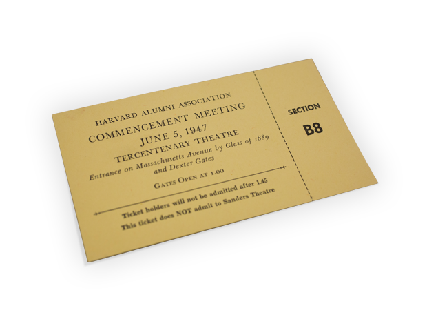 70 years ago, a Harvard Commencement speech outlined the Marshall Plan ...