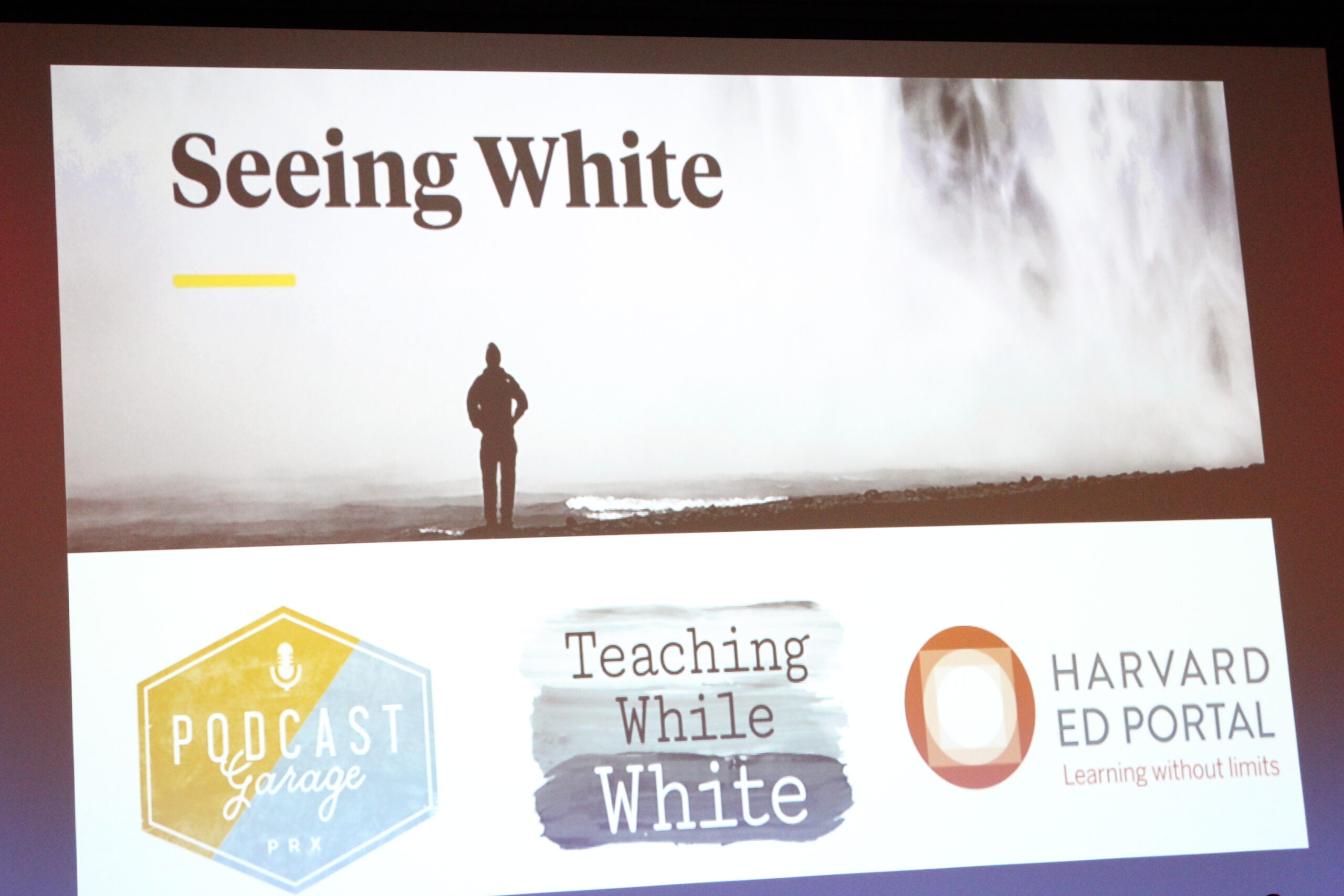 Seeing White live podcast performance at the Harvard Ed Portal ...