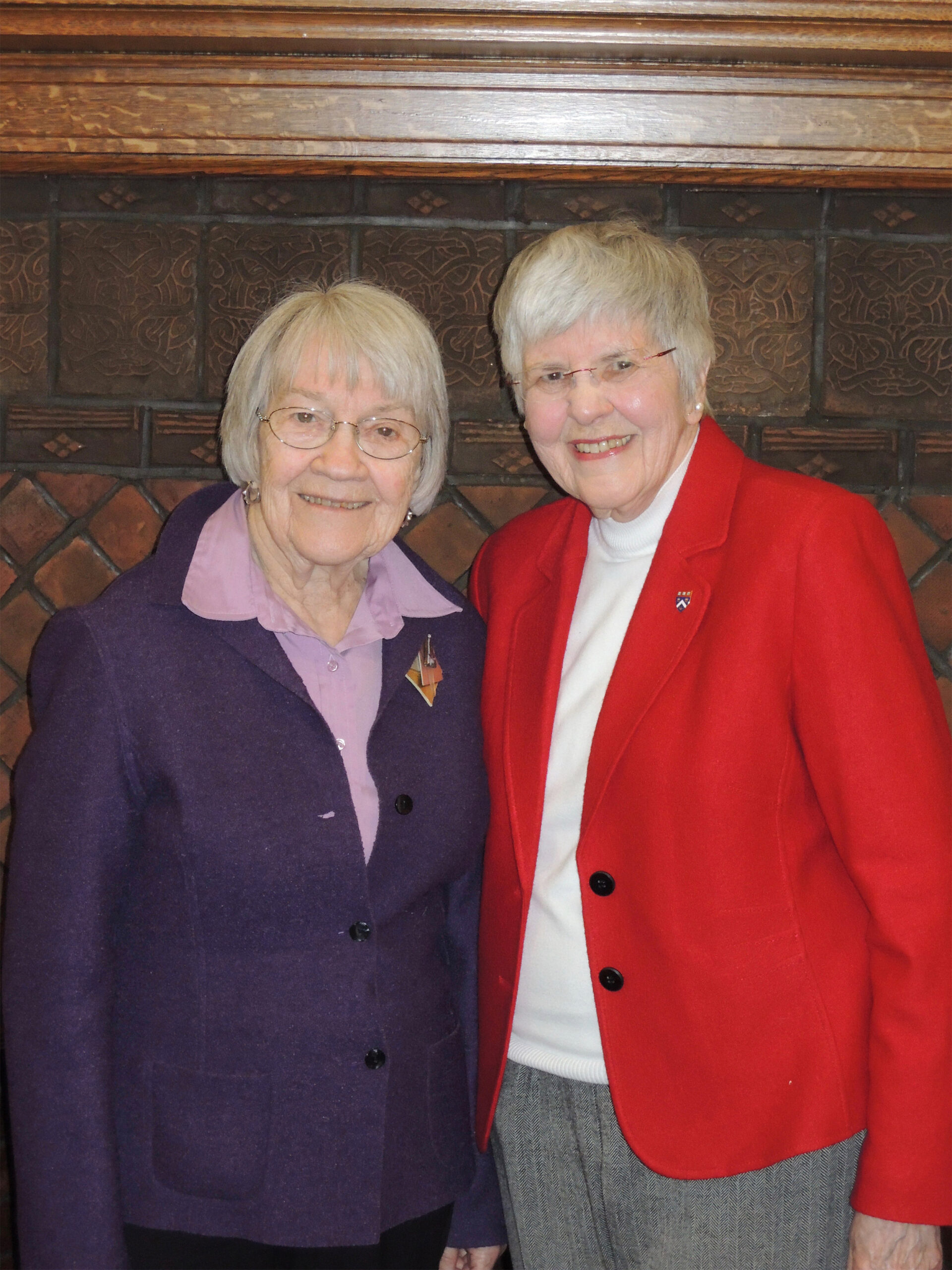 Two original members of the Harvard Extension Alumni Association look ...