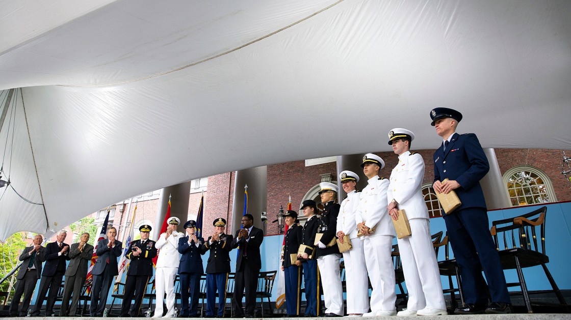 Harvard’s ROTC students receive their commissions – Harvard Gazette