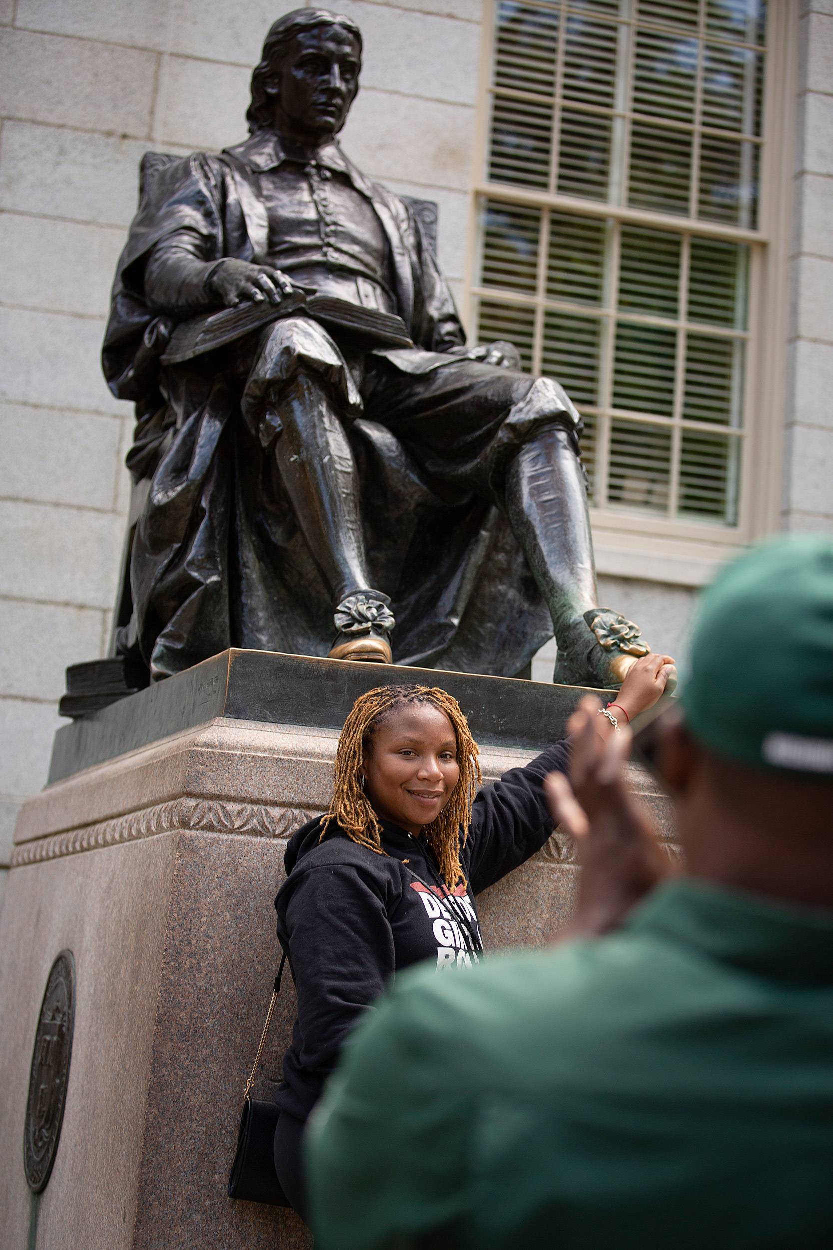 Iconic John Harvard Statue is the star of the Yard — Harvard Gazette