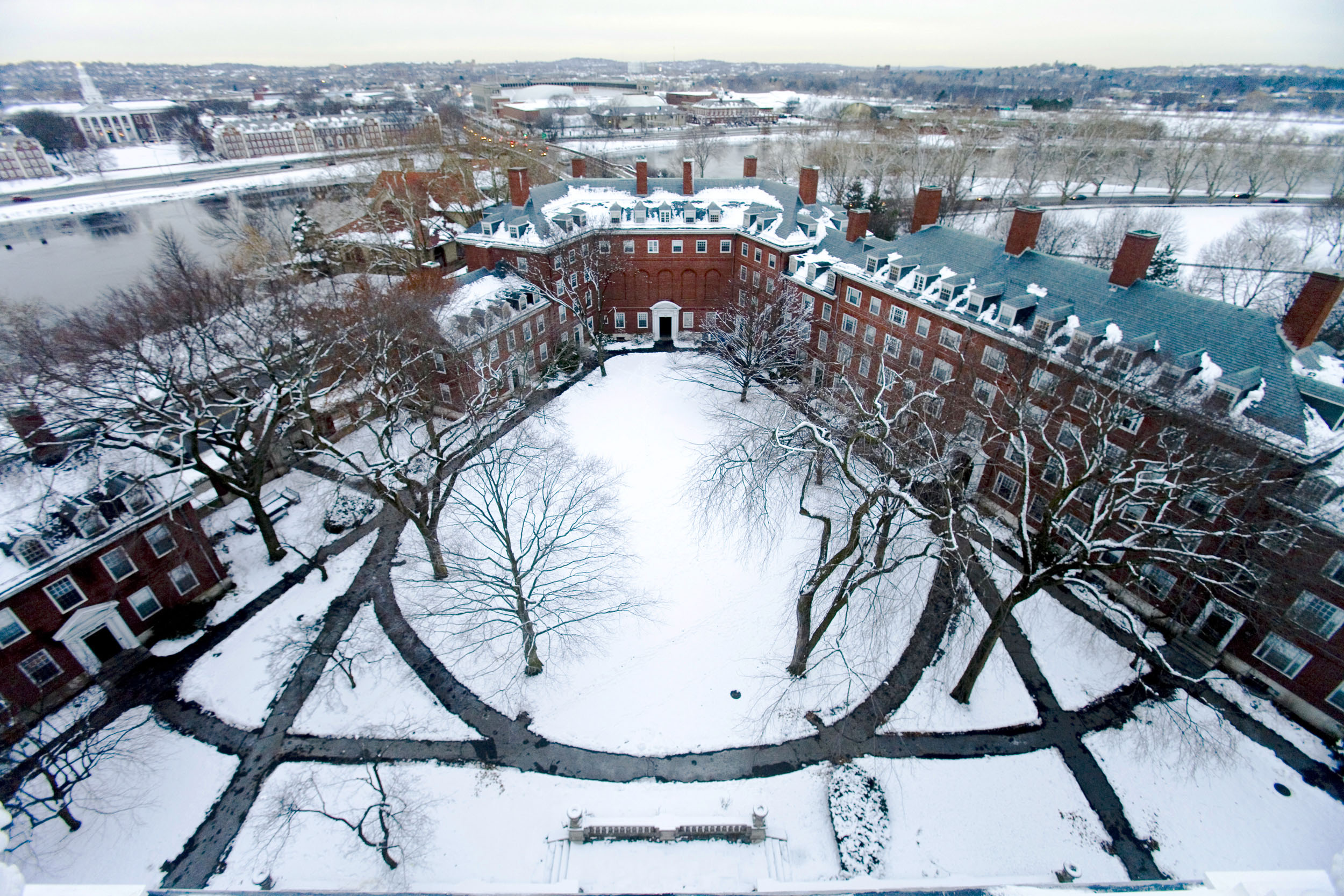 Snowy campus scenes are frozen in time — Harvard Gazette