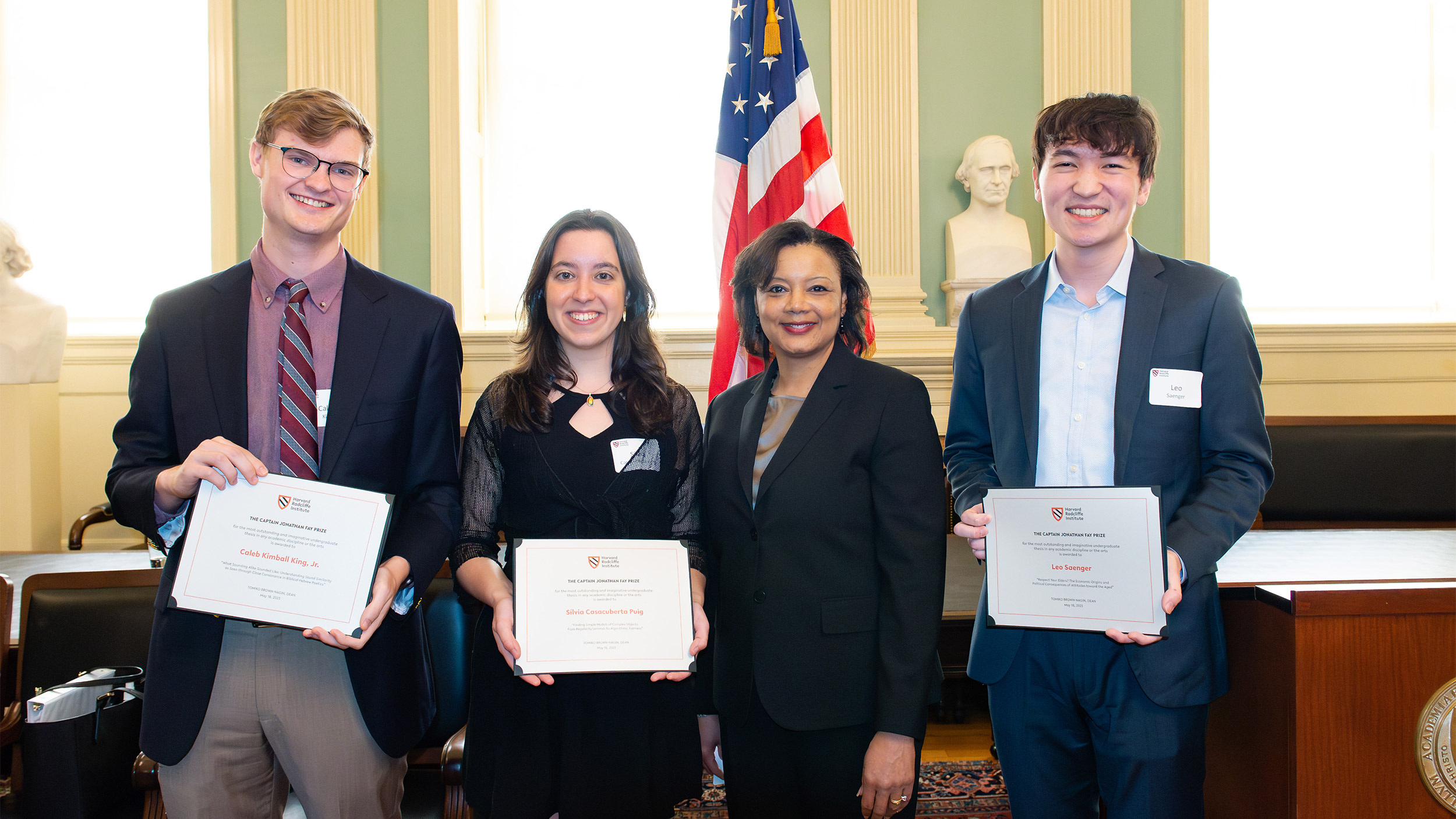 Radcliffe awards Fay Prize to 3 seniors for outstanding theses ...
