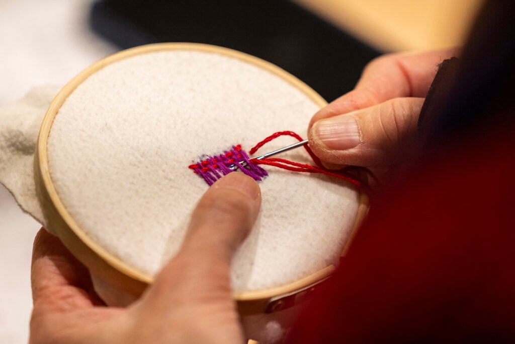 Darning and patching workshop by Harvard Art Museums — Harvard Gazette