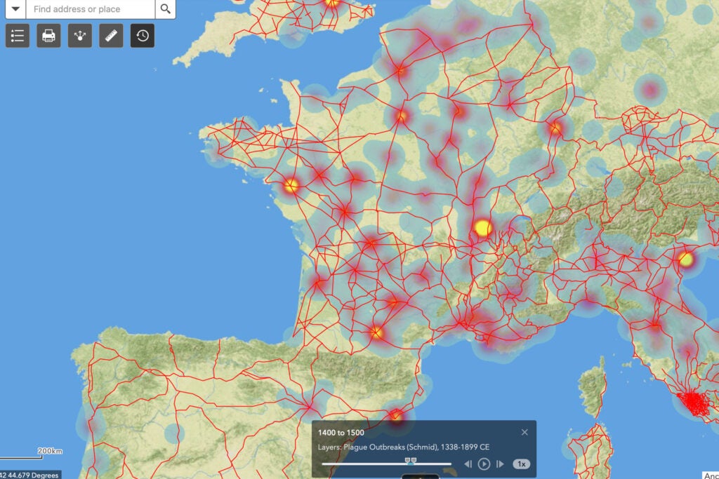 Harvard digital atlas plots patterns from history ancient and modern ...