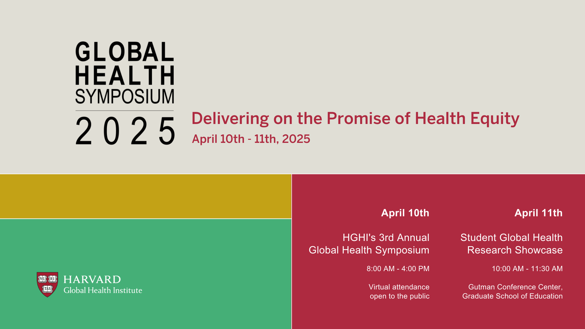 Annual symposium addresses pressing global health issues — Harvard Gazette